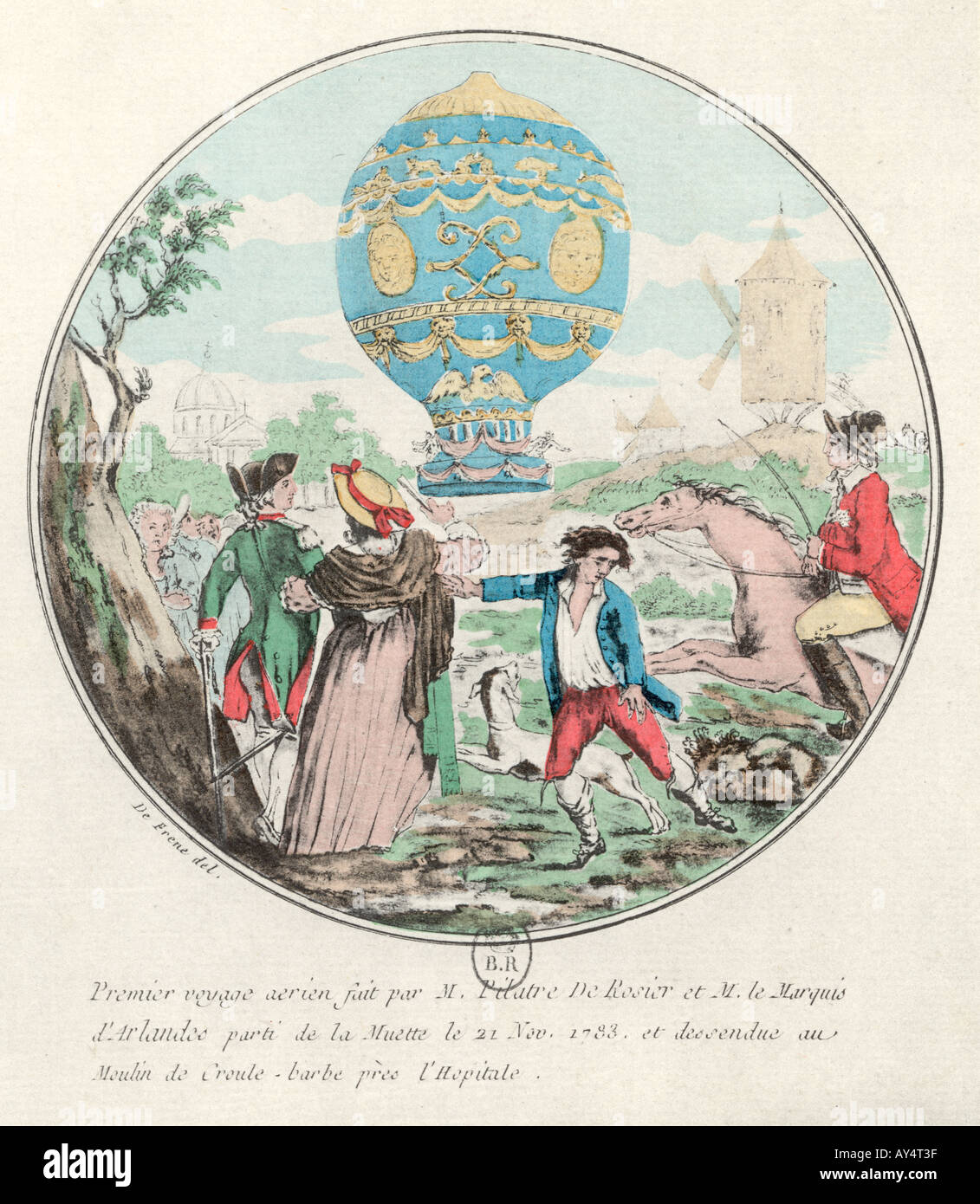 First Manned Flight Stock Photo - Alamy