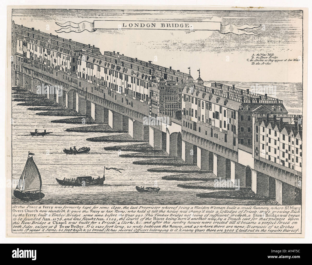 Old London Bridge Stock Photo - Alamy