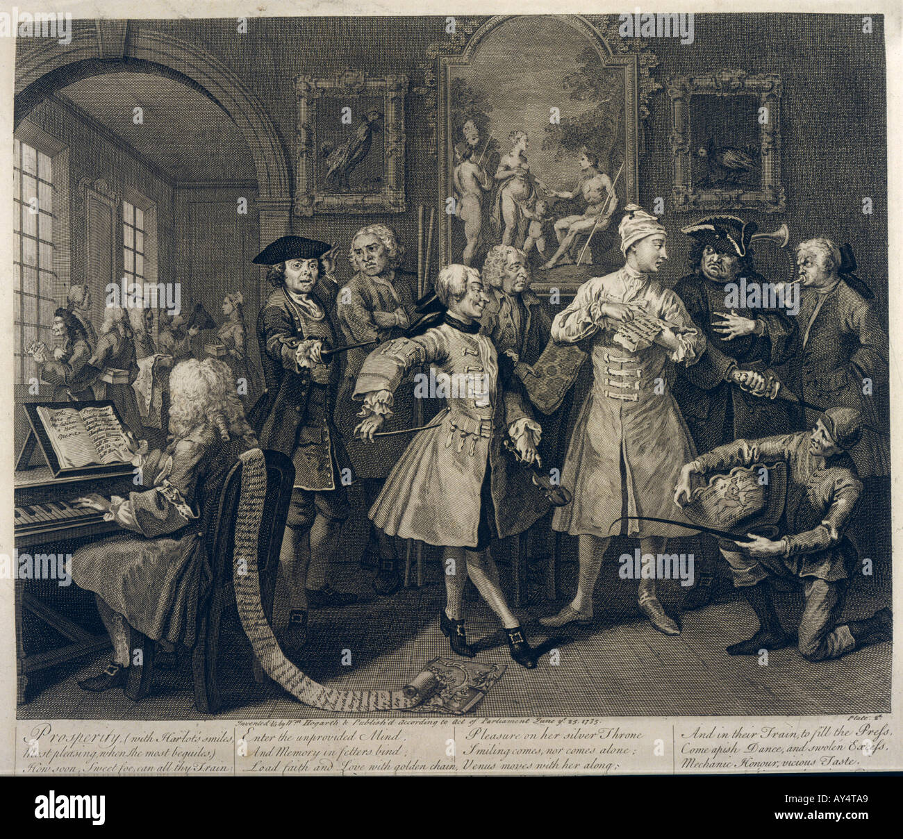 Hogarth Rake Plate 2 Stock Photo - Alamy