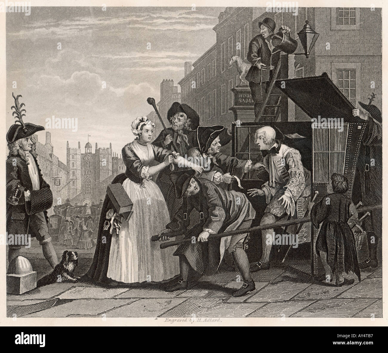 Hogarth Rakes Plate 4 Stock Photo - Alamy