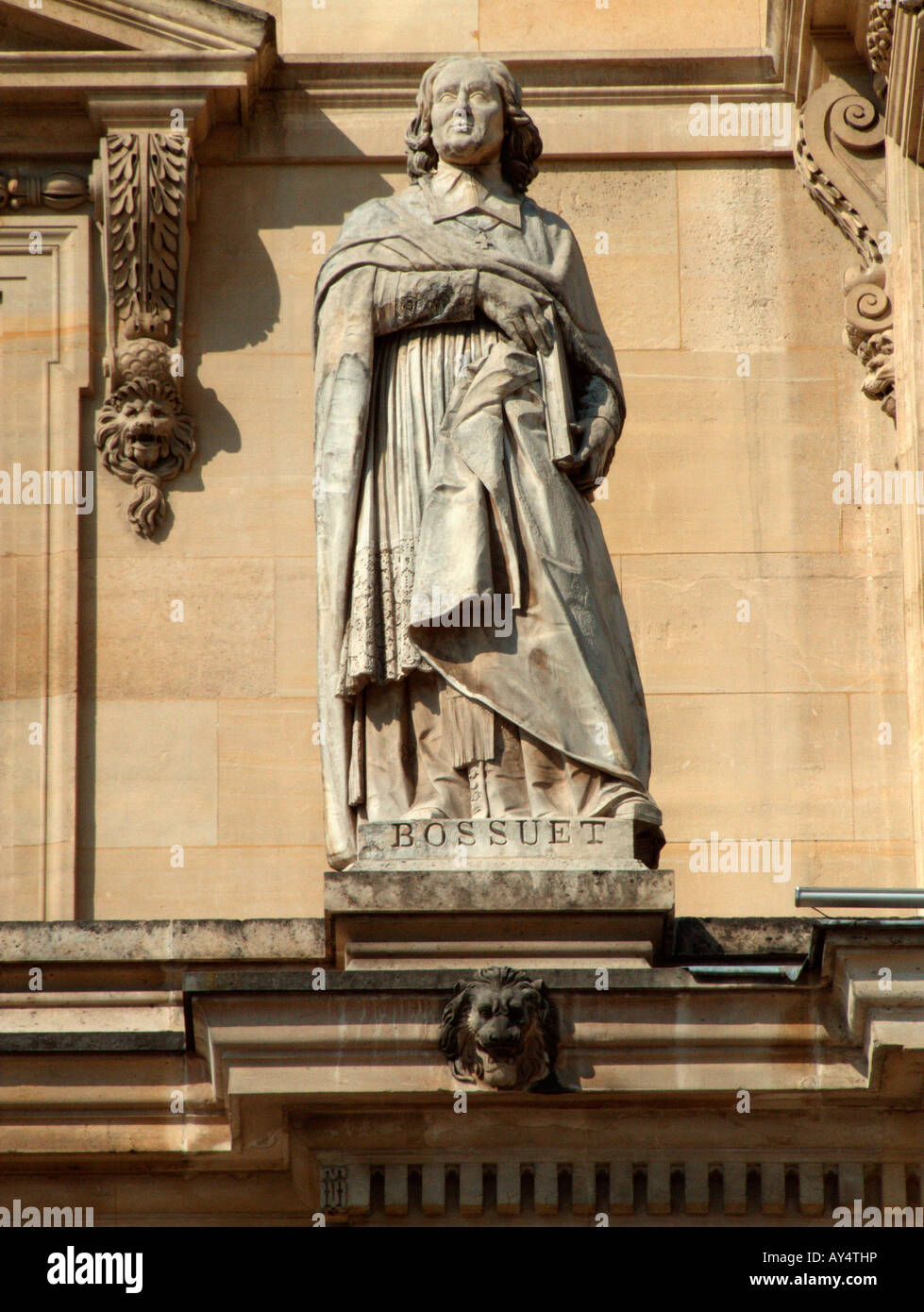 Gallery of statues at the courtyard of the Louvre Museum. Paris. France ...