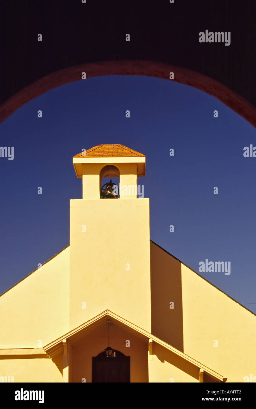 A view through an arch at one of the fine churches in Capitan, New ...