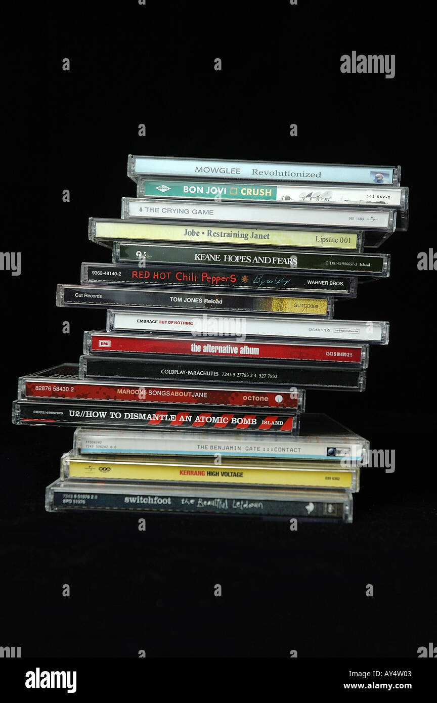 A collection of Music CD s Stock Photo - Alamy