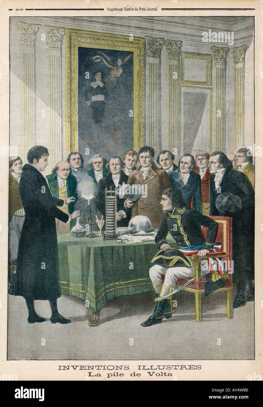 Volta And His Pile Stock Photo - Alamy