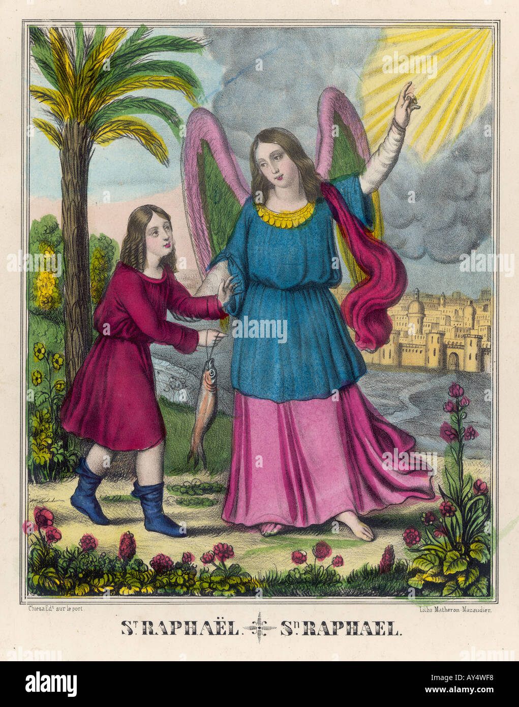 Archangel raphael and tobias hi-res stock photography and images - Alamy
