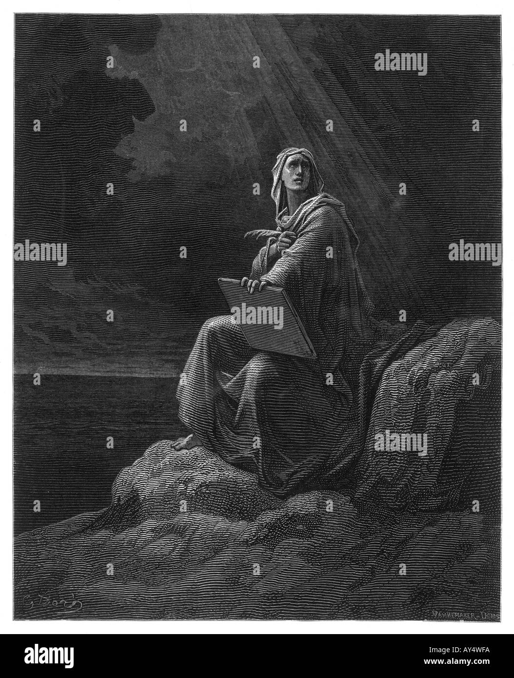 St john of patmos Black and White Stock Photos & Images - Alamy