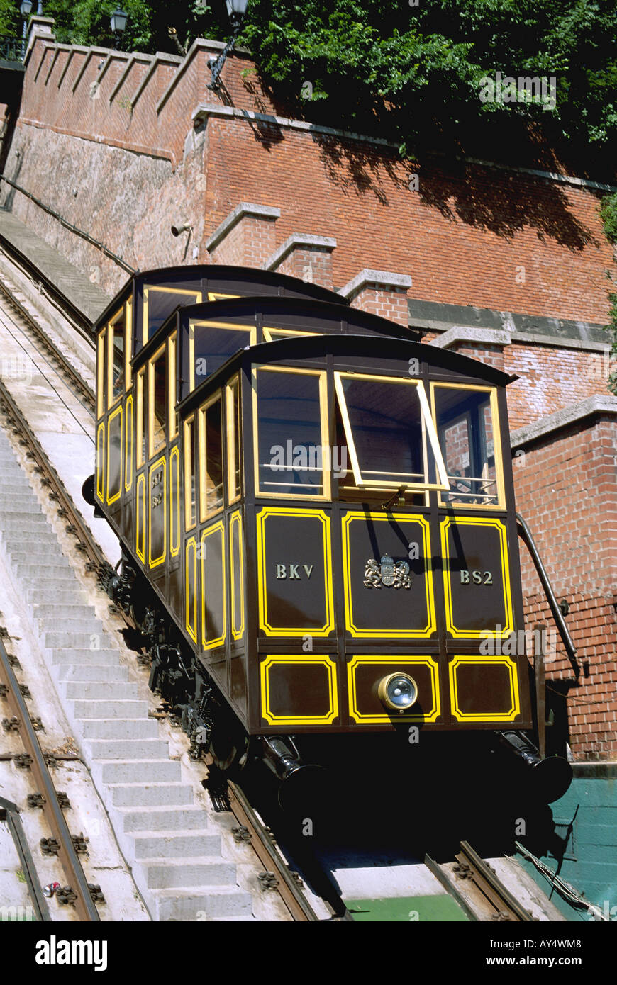 Hungary Buda Hill of Castle Funicular Stock Photo - Alamy