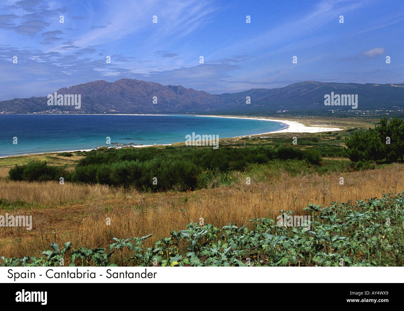 Spain Galicia Rias Baras Carnota Beach Spain Stock Photo - Alamy