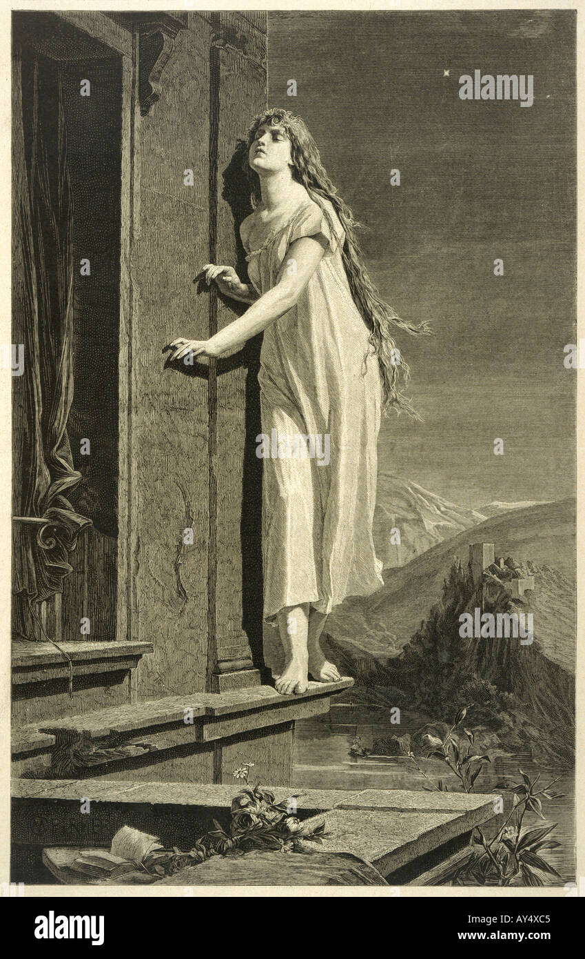 Sleepwalking girl hi-res stock photography and images - Alamy