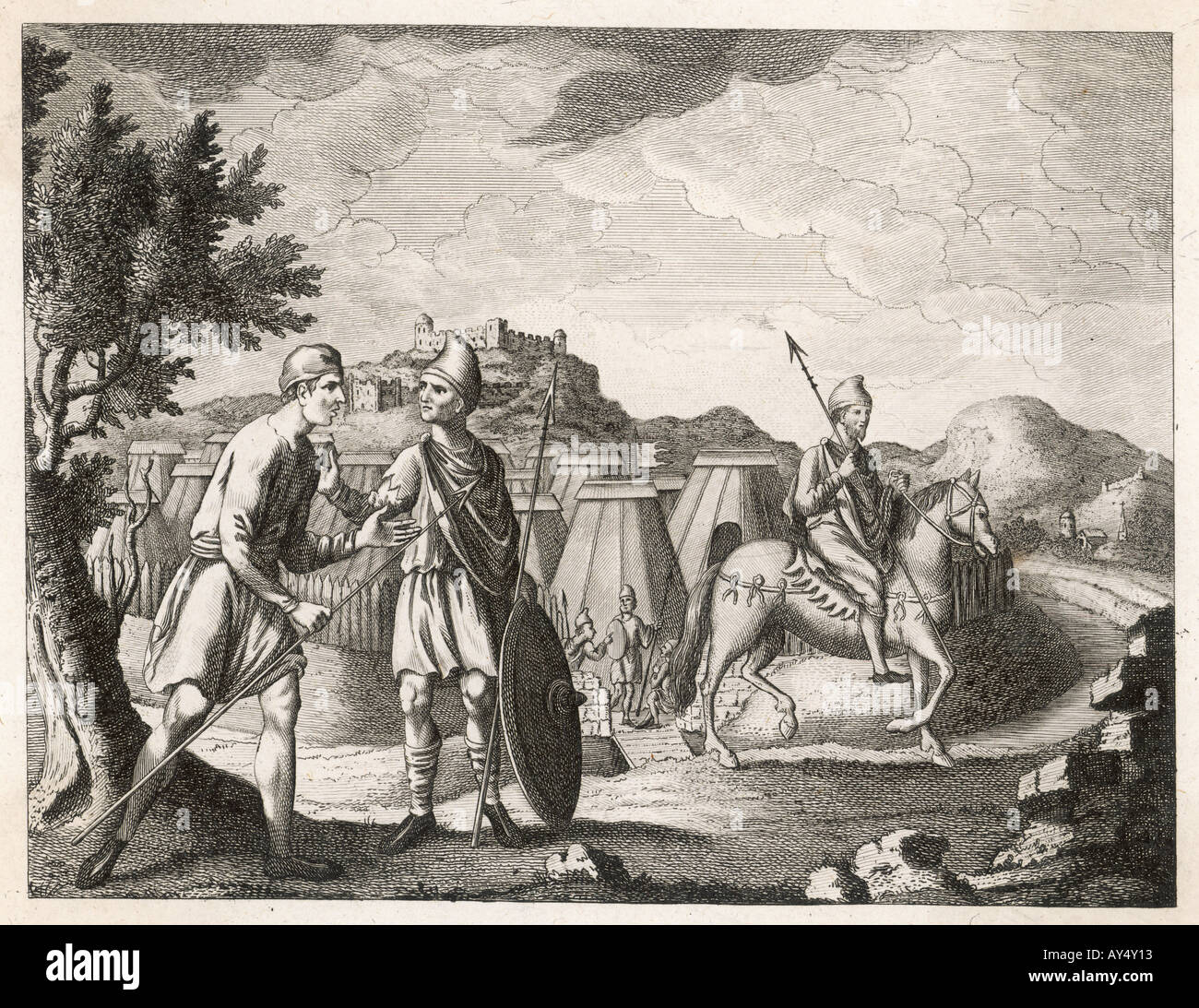 Military Camp Saxon C7 Stock Photo - Alamy