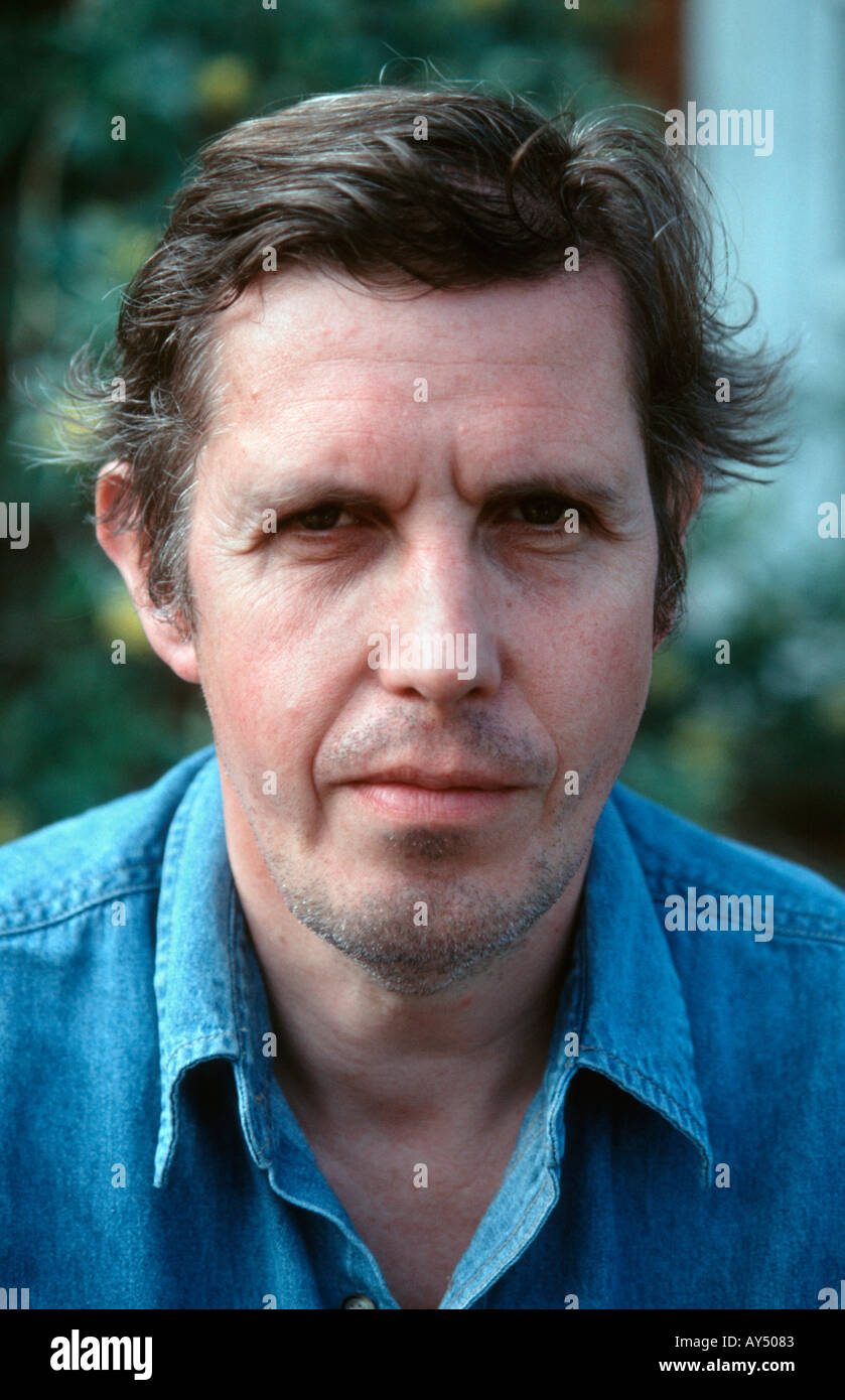 Craggy looking self portrait middle aged man with stubble chin wearing ...