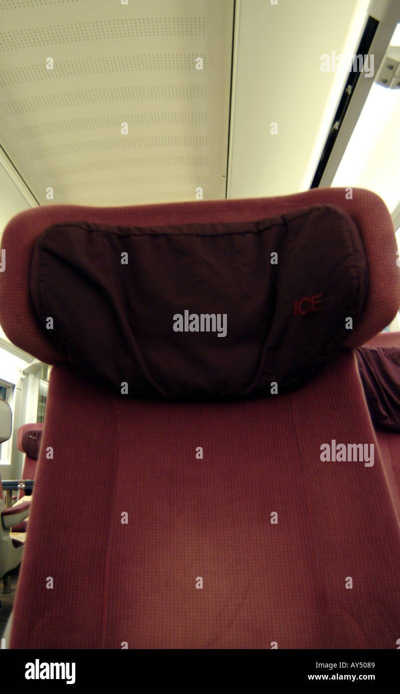 seats train interior Stock Photo - Alamy