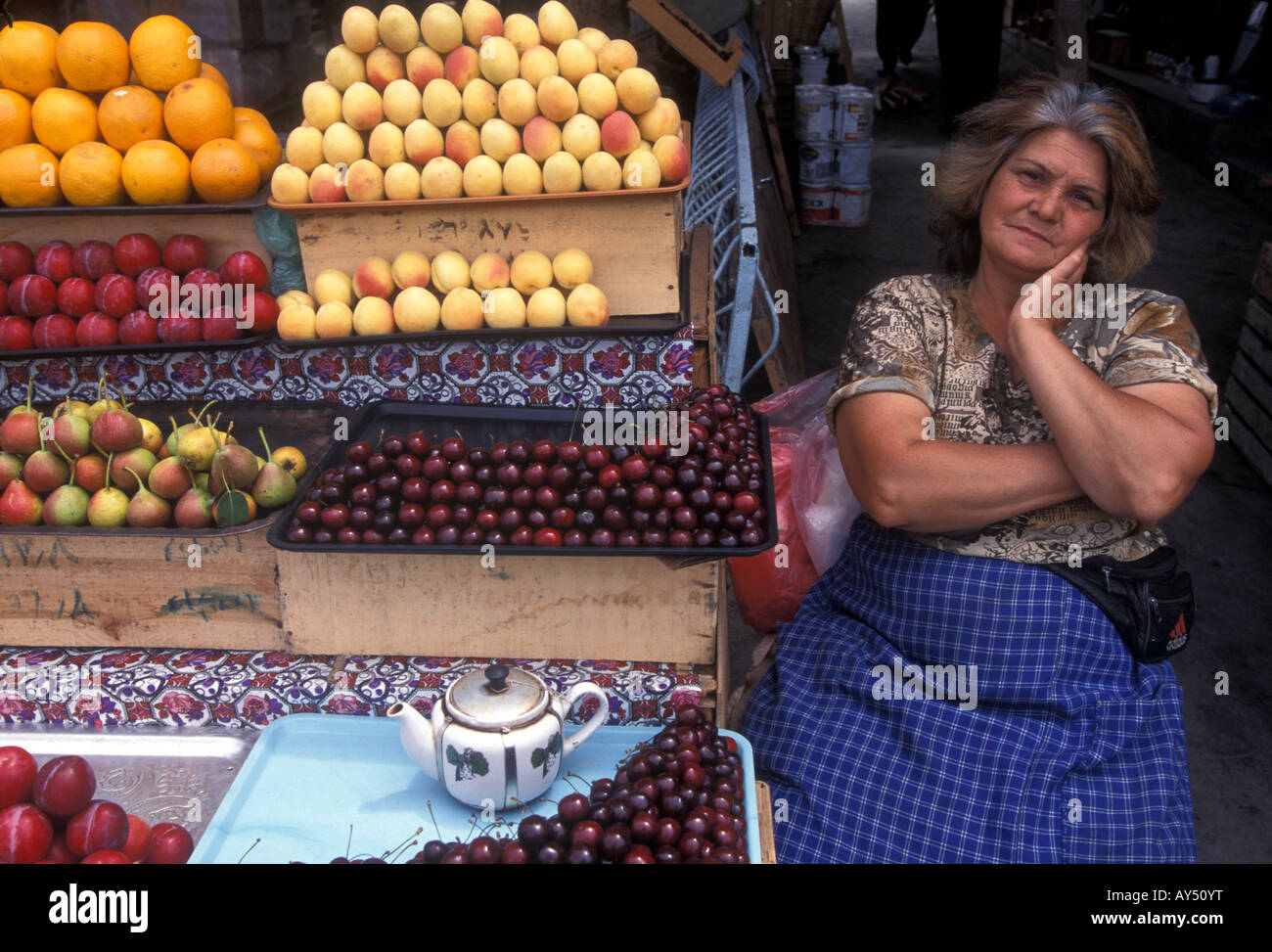 Azerbaijan Market Baku Stock Photo - Alamy