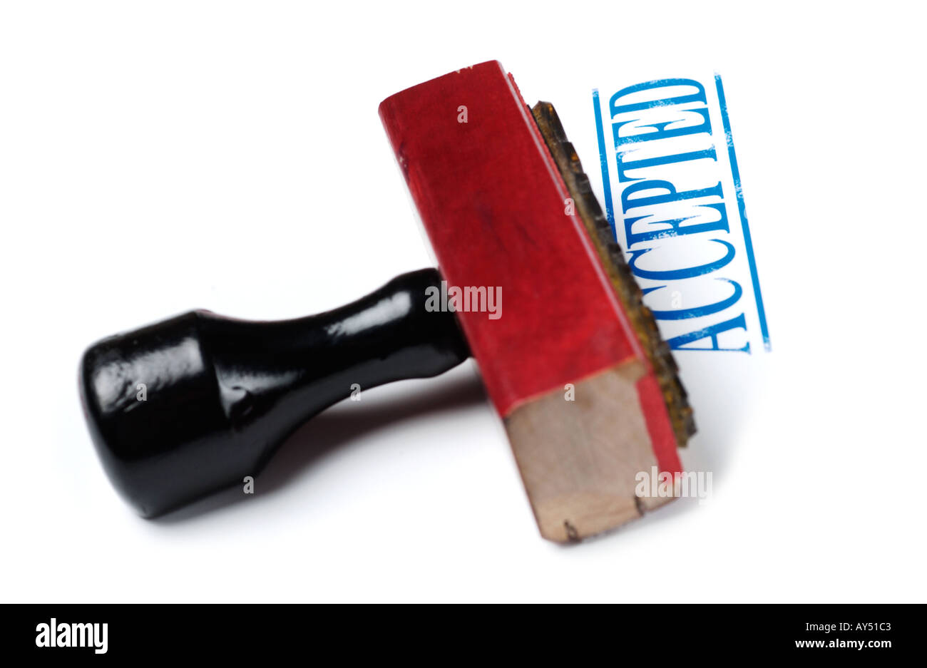 ACCEPTED rubber stamp Stock Photo - Alamy