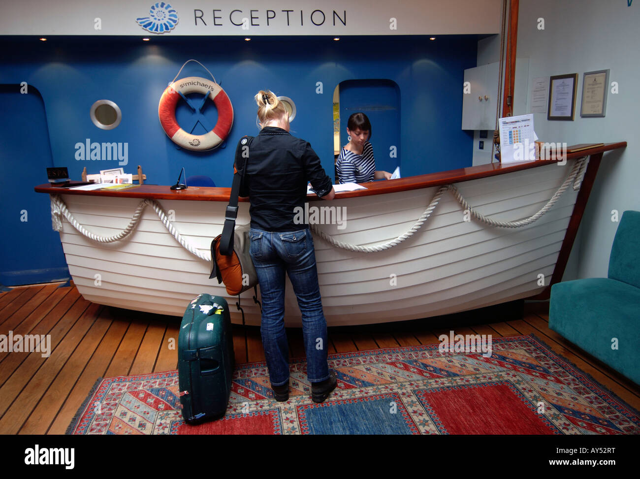 Cornwall Falmouth the boat shaped reception of sint michaels hotel and ...