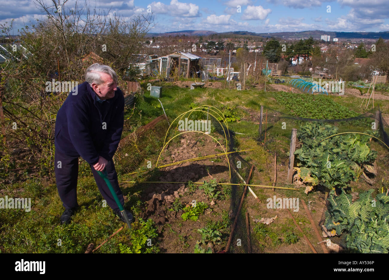Allotment working people uk hi-res stock photography and images - Alamy