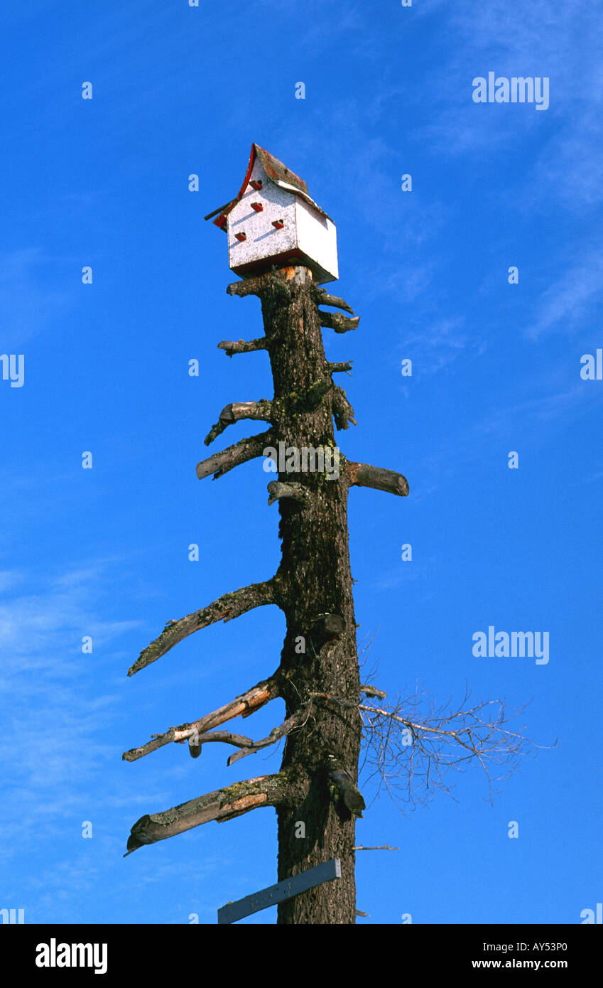 Canada Quebec Box for Birds Stock Photo - Alamy