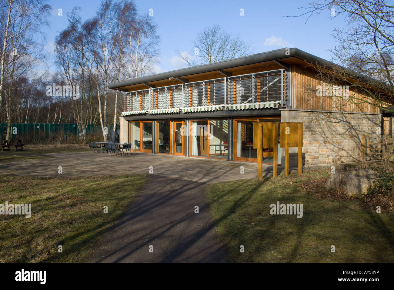 Potteric Carr Nature Reserve Field Centre building Stock Photo - Alamy