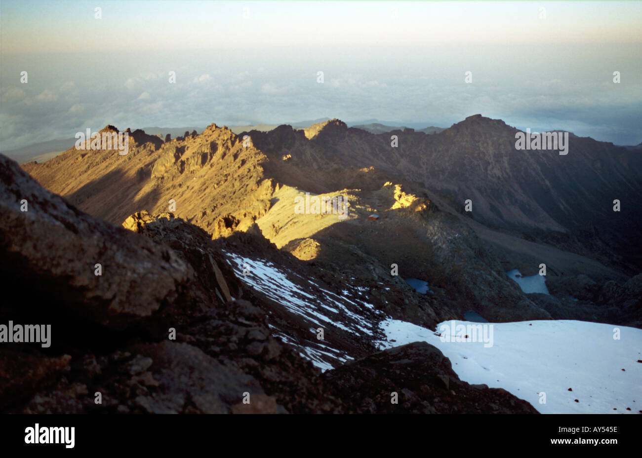 Mt Kenya ridge, Kenya Africa Stock Photo - Alamy