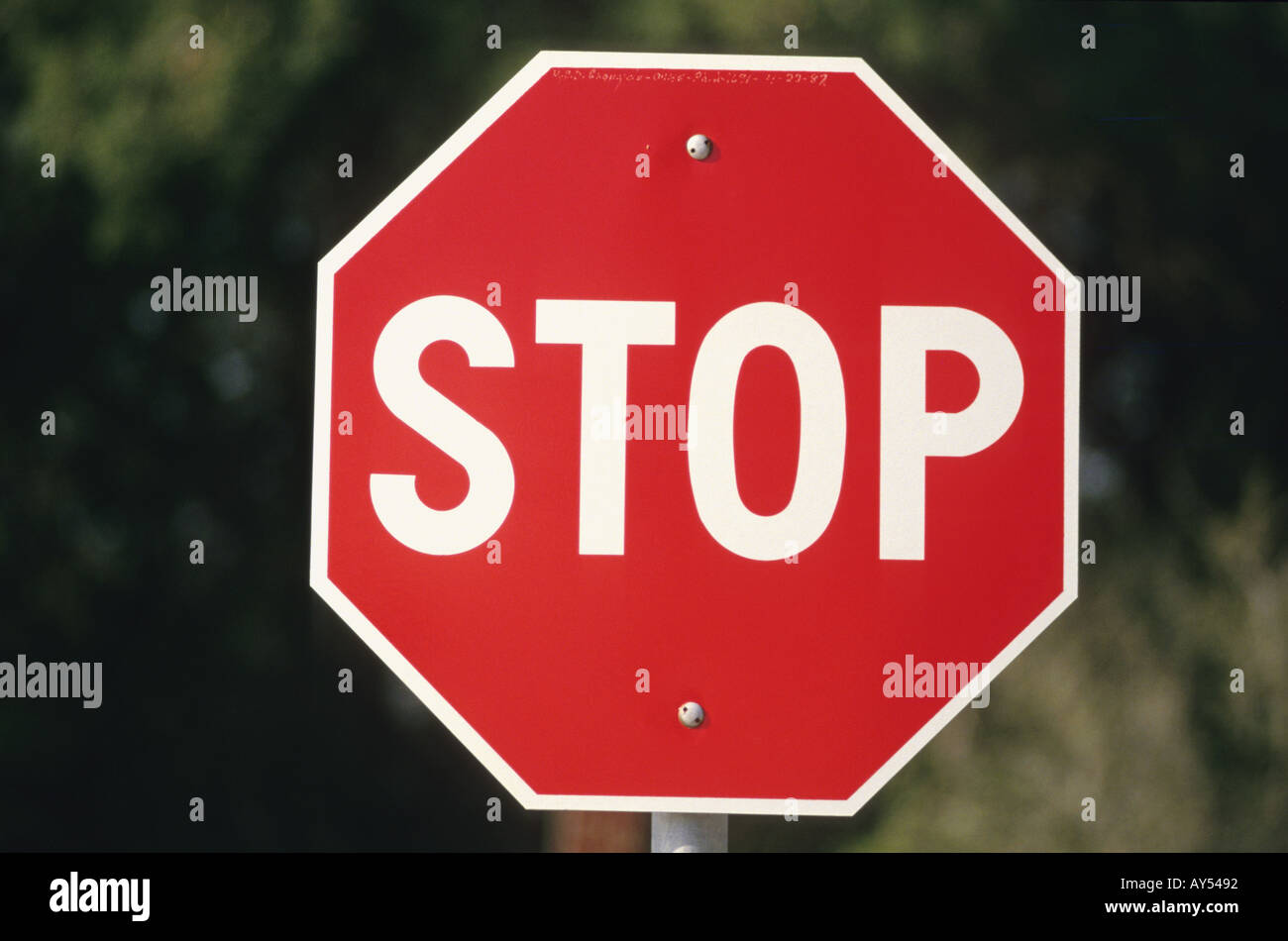 Stop sign Stock Photo - Alamy
