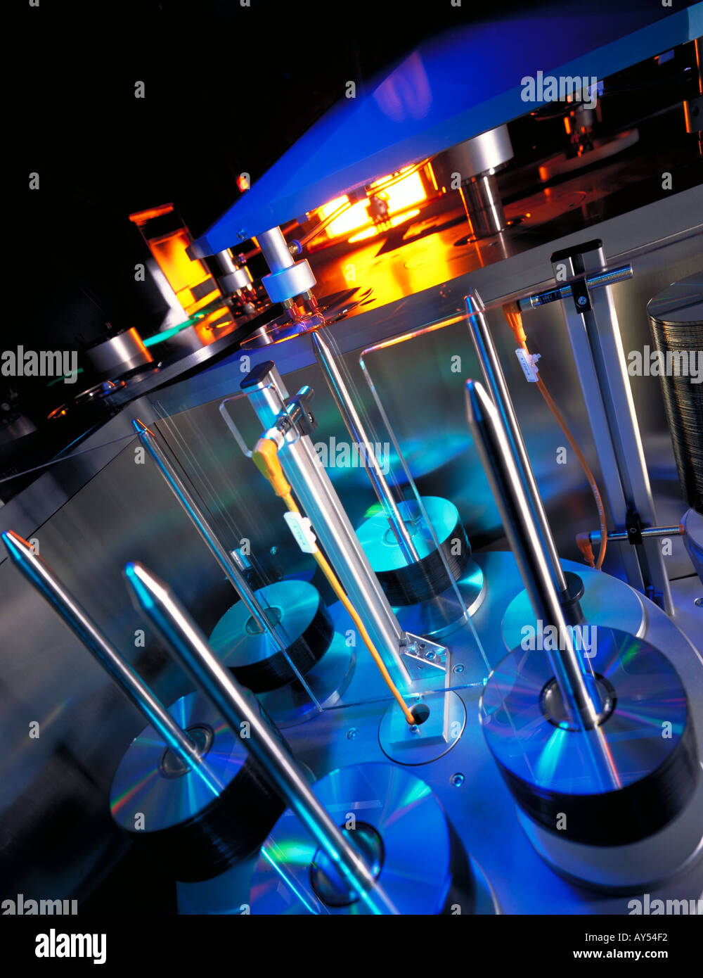 Automatic DVD manufacturing plant in London UK Stock Photo - Alamy