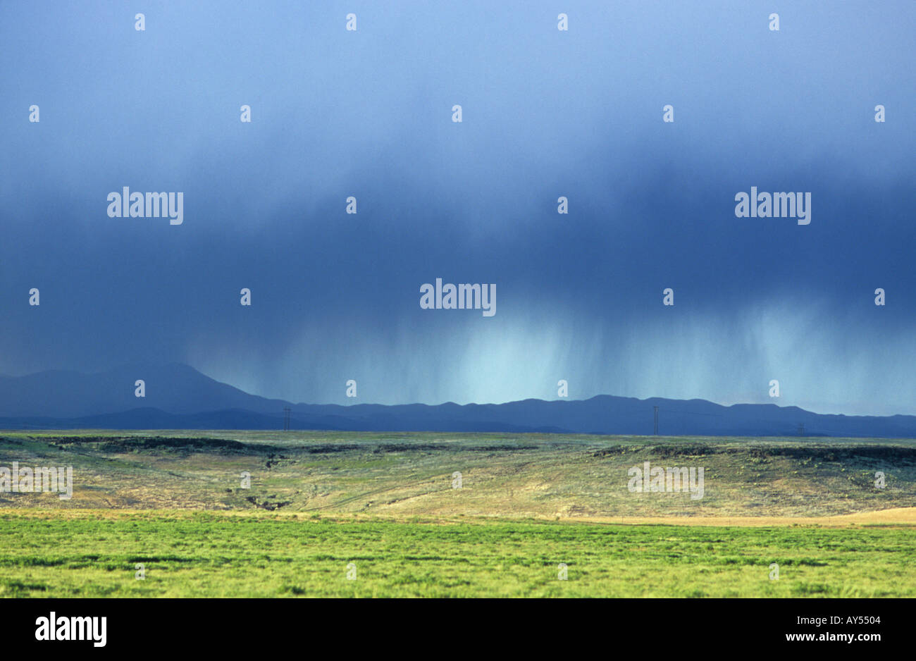 Rain clouds over Idaho mountains and desert near Boise Stock Photo - Alamy