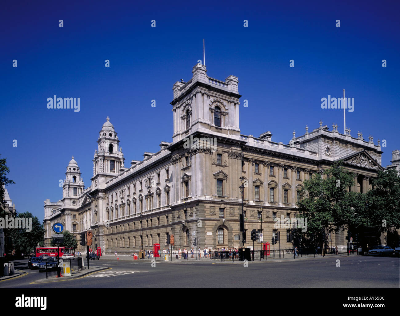New Treasury Building Whitehall London UK Rebuilt by Sir Charles Barry ... New Treasury Building Whitehall London UK Rebuilt by Sir Charles Barry ...