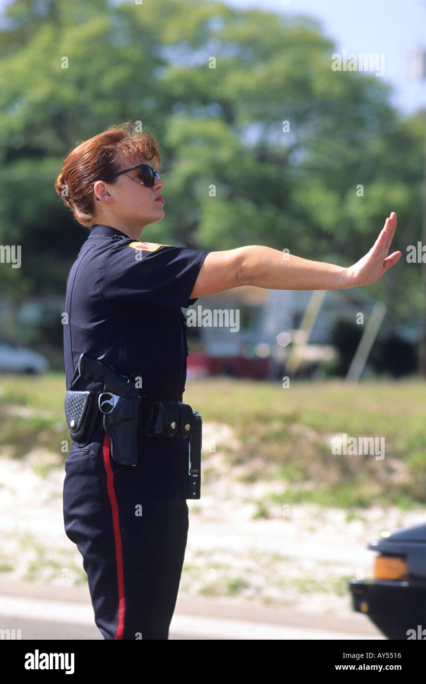 Female traffic officer hi-res stock photography and images - Alamy