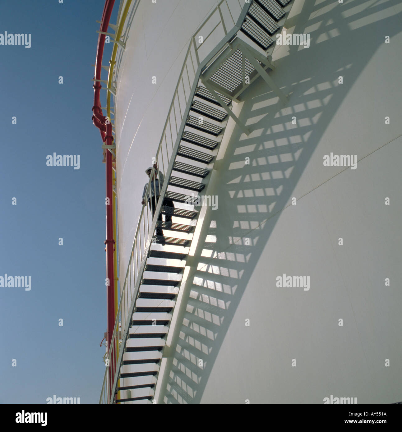 Oil tank in oil terminal Abu Dhabi United Arab Emirates UAE Stock Photo ...