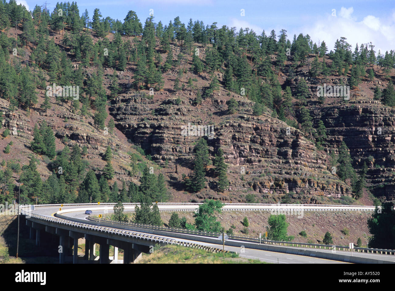 Interstate Highway 15 north of Helena Montana Stock Photo - Alamy