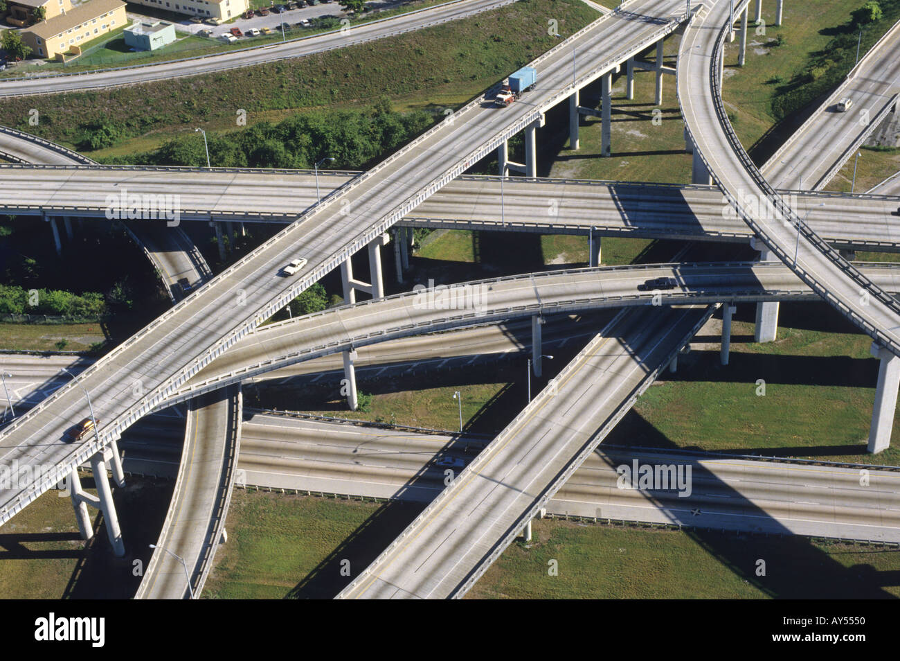 Freeway interchange in Miami Florida Stock Photo - Alamy