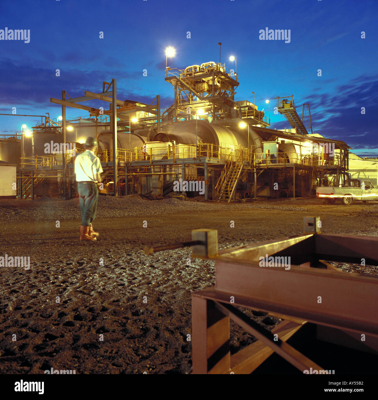 Gold Mining Process Plant Stock Photos & Gold Mining Process Plant ...