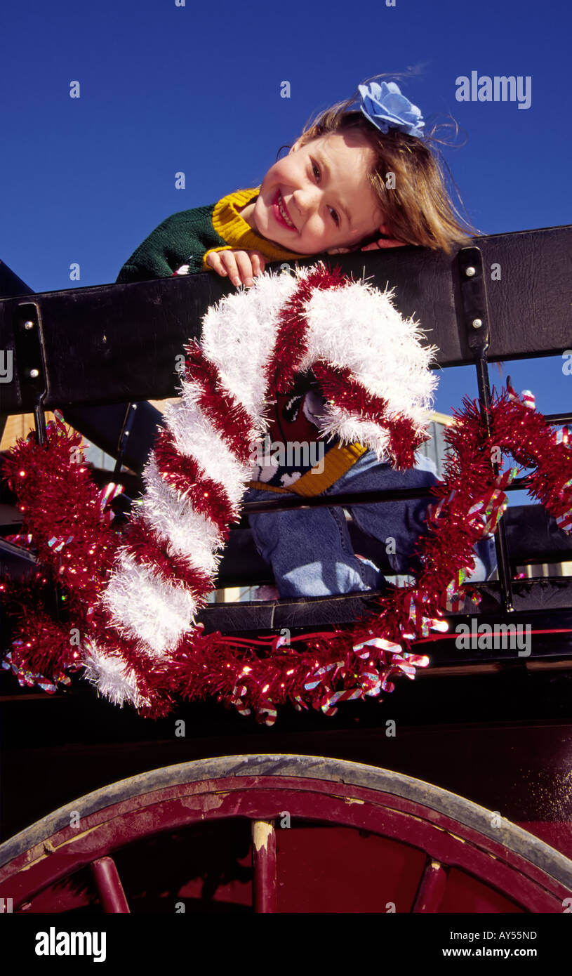 MR 717 Collin Parks poses with a giant candy cane at the Cowboy ...
