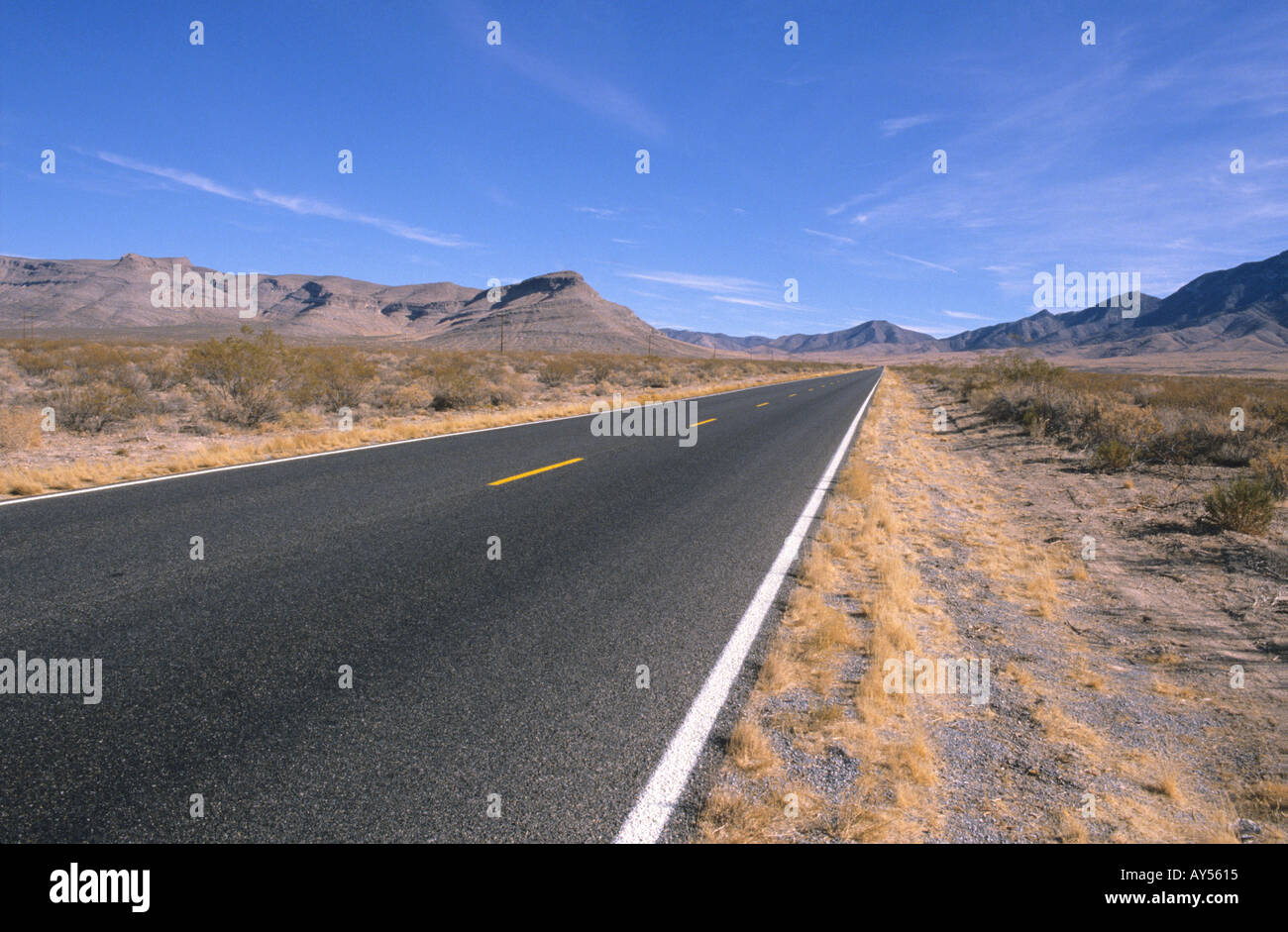 State highway 160 through Nevada Stock Photo - Alamy