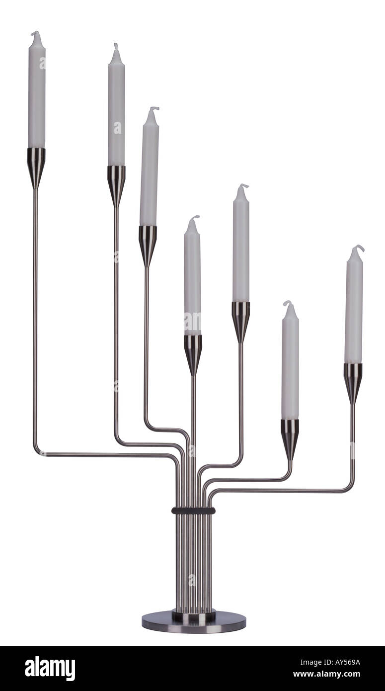 7 candle candelabra Stock Photo - Alamy