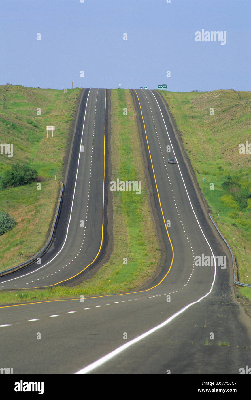 Interstate 94 near Billings Montana Stock Photo - Alamy