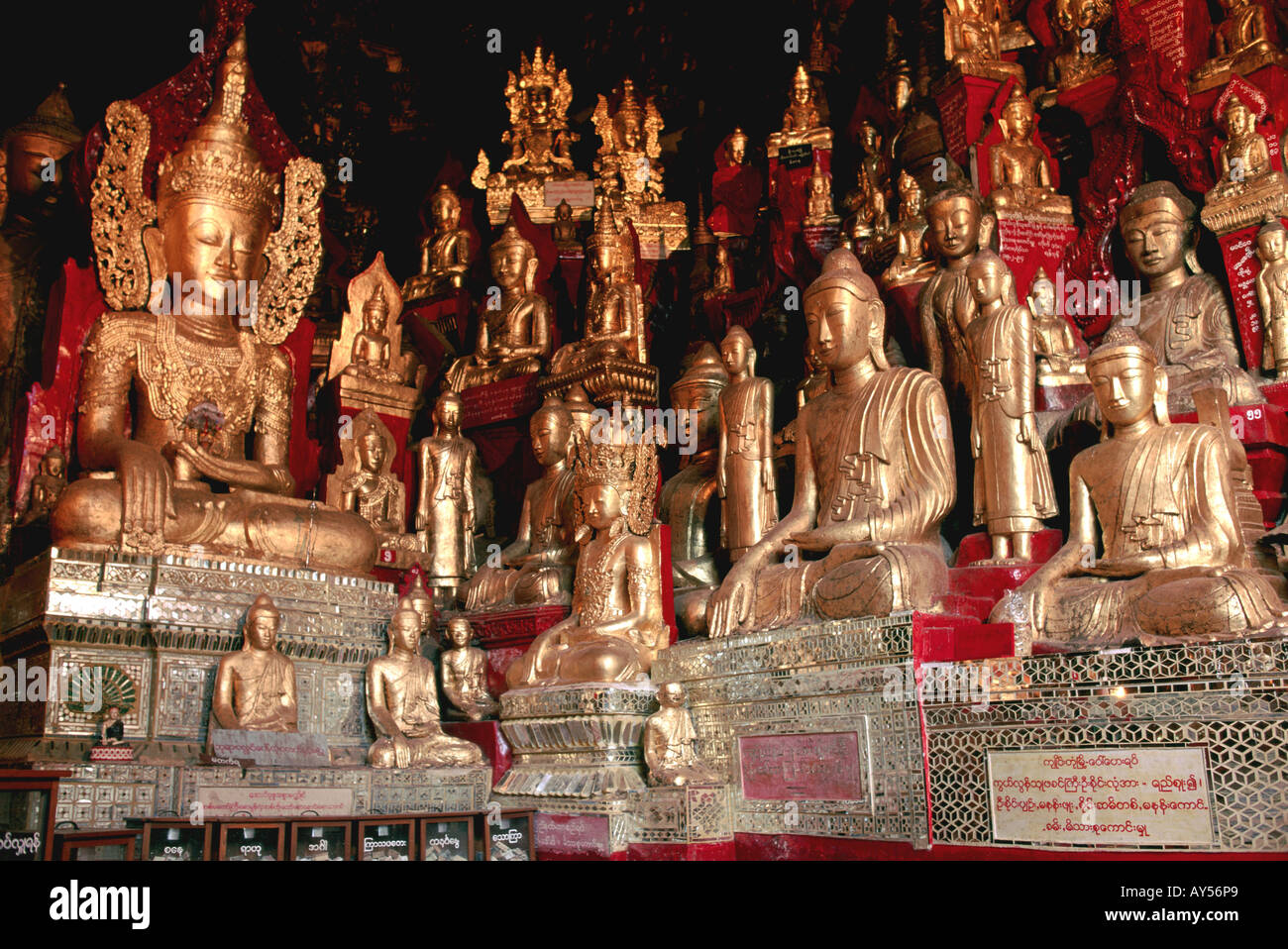 Myanmar Inle Lake Pindaya Cave Buddhas Stock Photo - Alamy