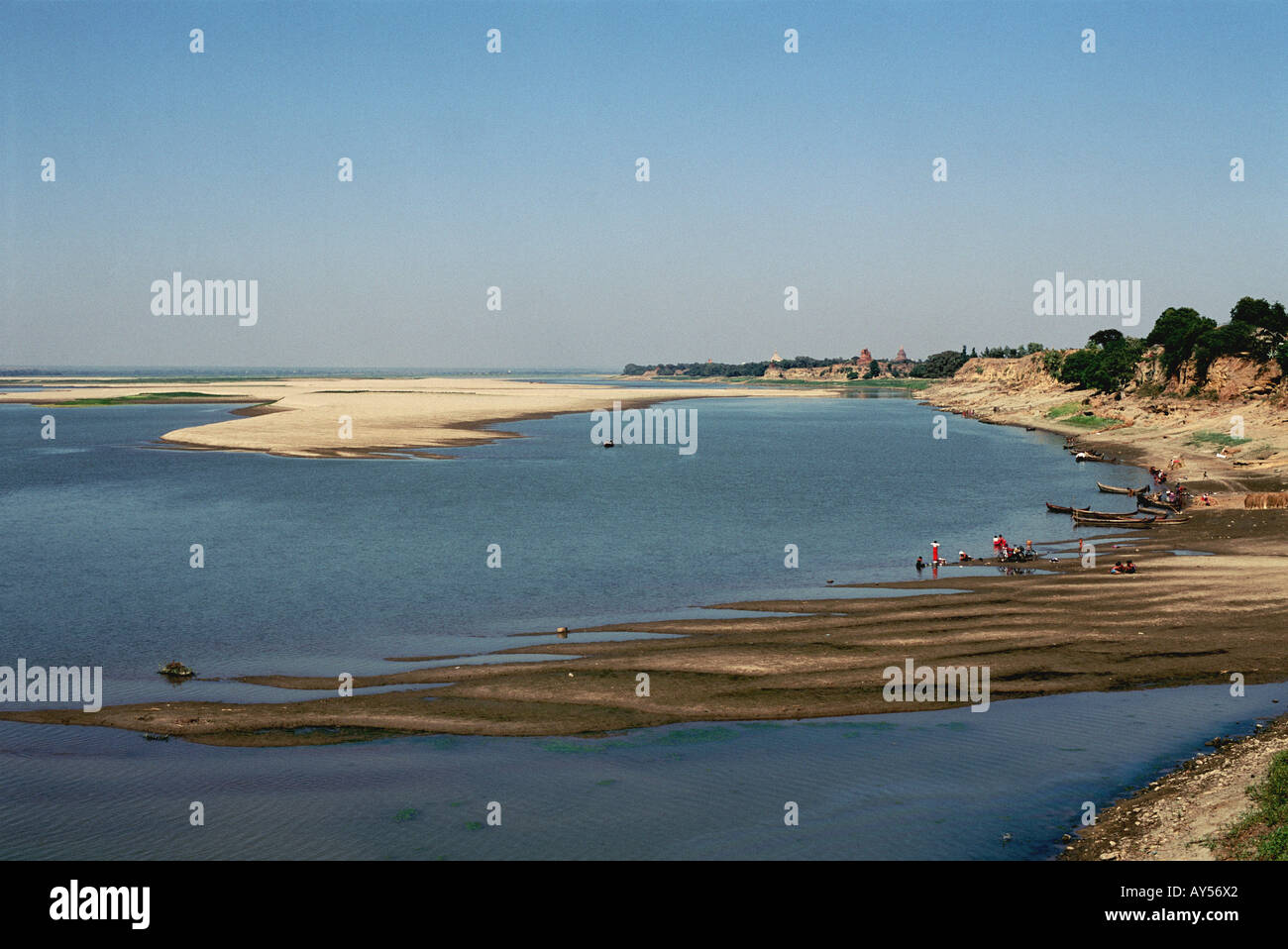 Myanmar Bagan River Stock Photo - Alamy