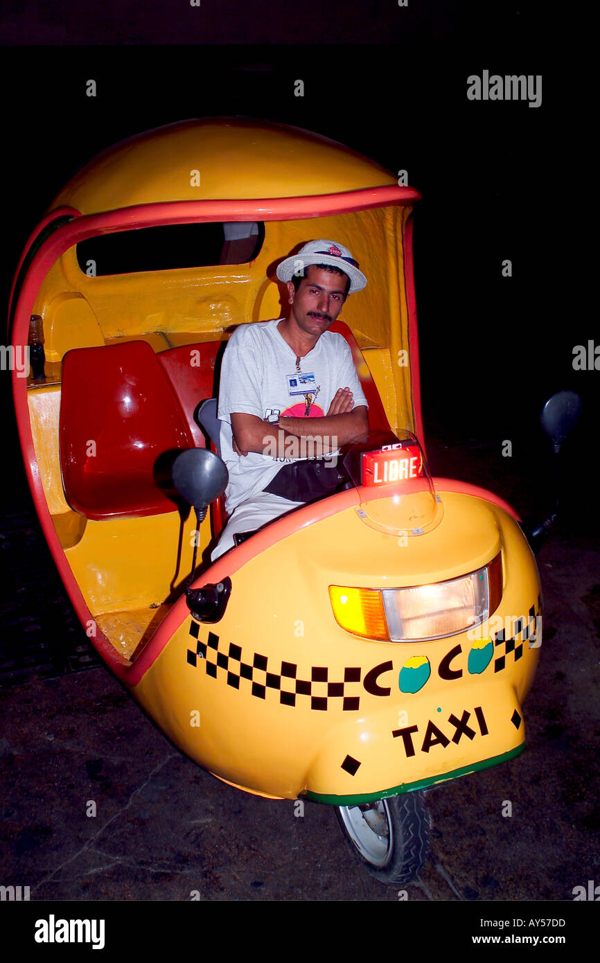 Unique and Colorful Coco Taxis Old Havana Cuba Stock Photo - Alamy