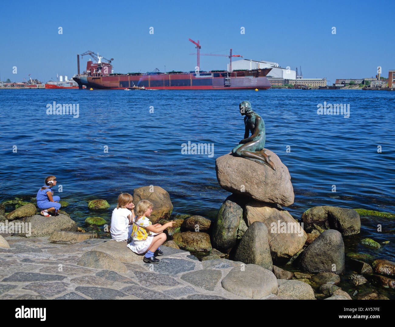 The Little Mermaid Statue Copenhagen Denmark Stock Photo - Alamy