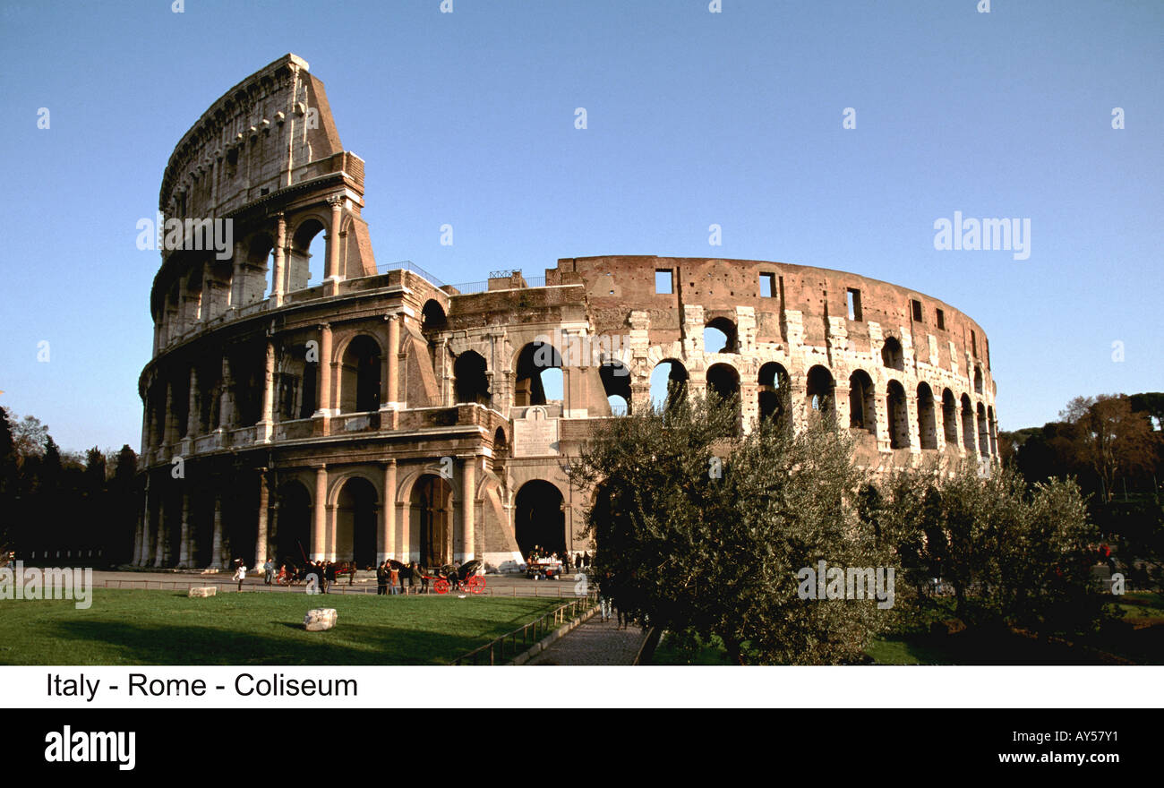 Italy Rome Coliseum Stock Photo - Alamy