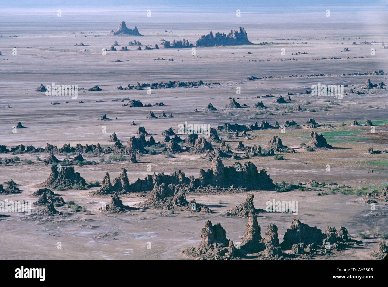 Lake Abbé with its jutting limestone spires is a geological oddity in ...