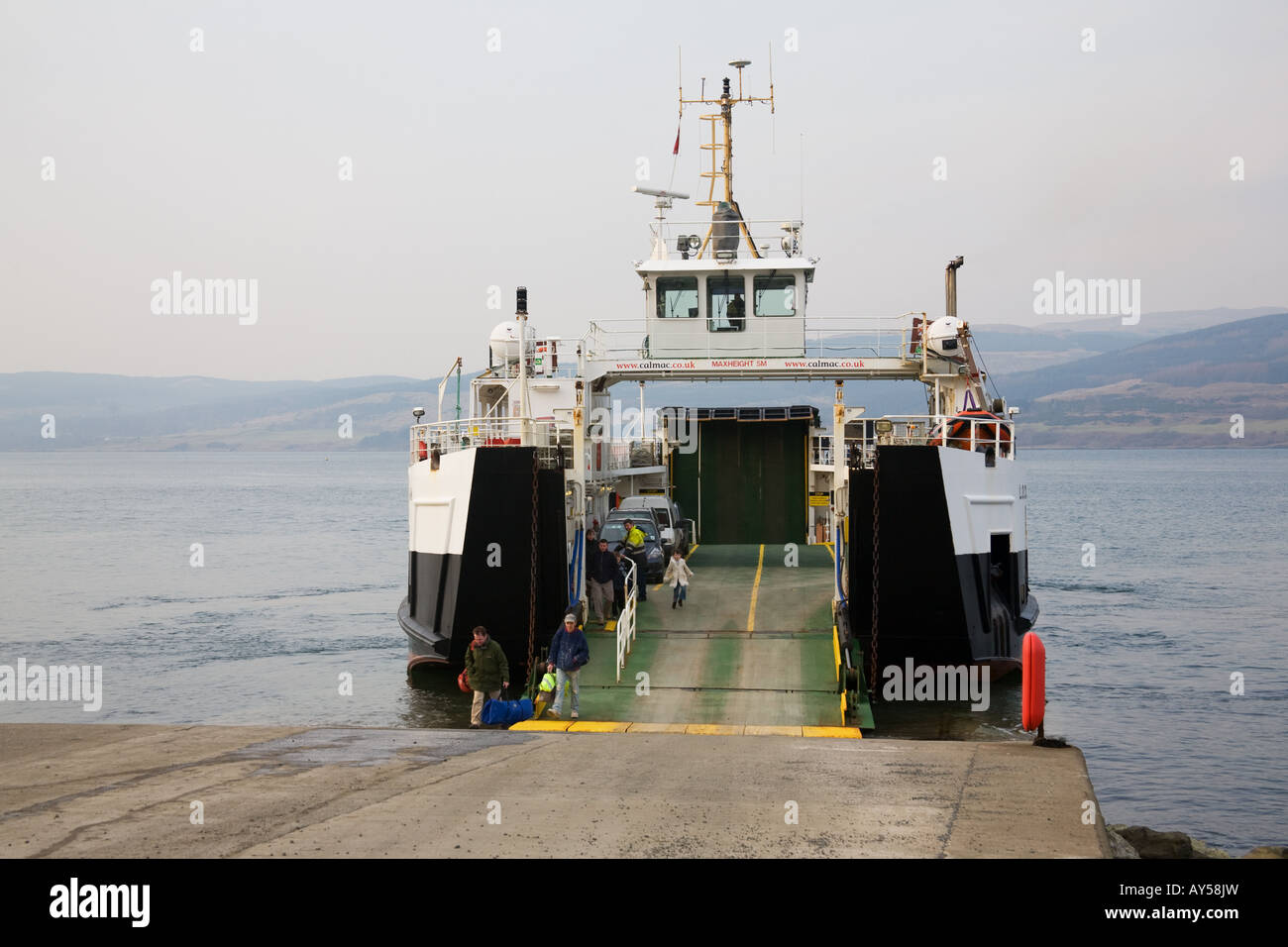Calmac Ferry 'Loch Alainn' @ Fishnish ferry terminal Sound od Mull Isle ...