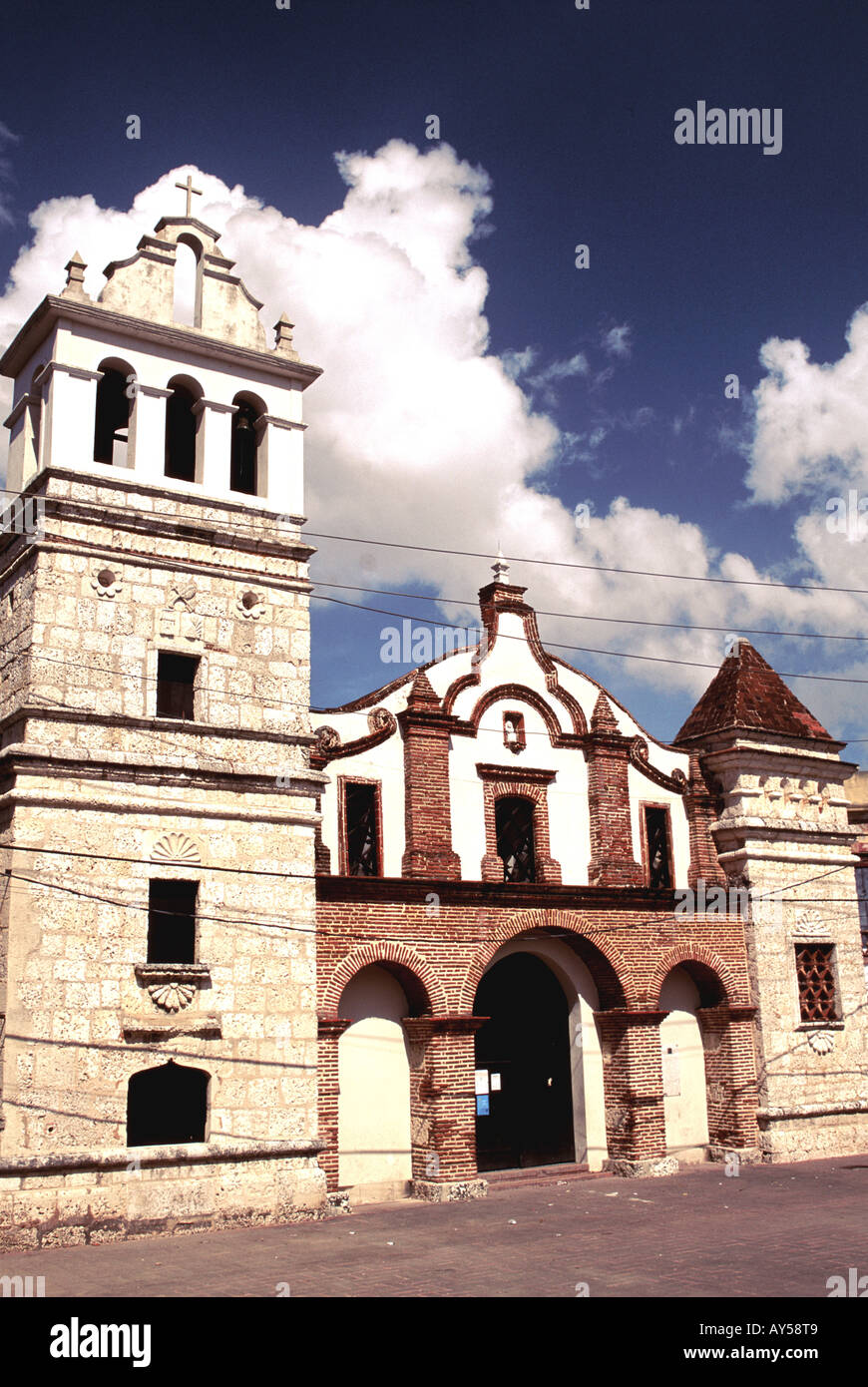 Dominican Republic Santo Domingo Santa Barbara Church Stock Photo - Alamy