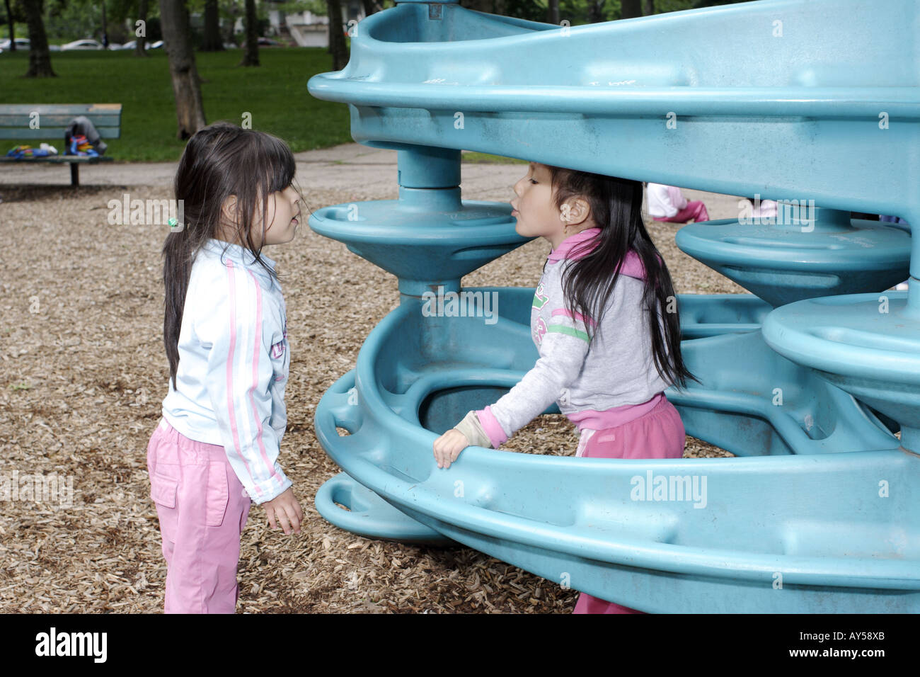 Children Talking School Playground High Resolution Stock Photography ...