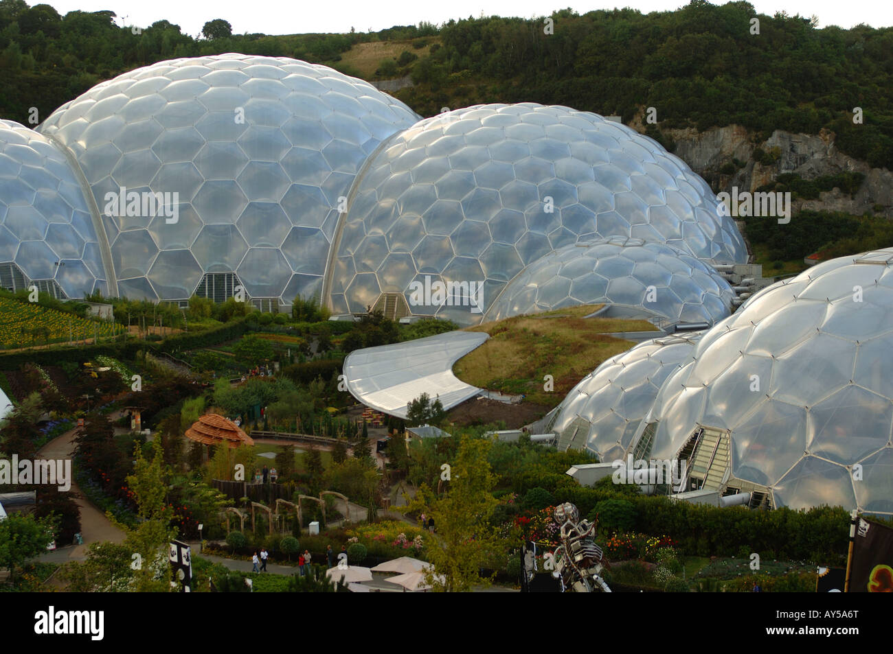 Cornwall Bodelva Ecodome the Eden Project Stock Photo - Alamy