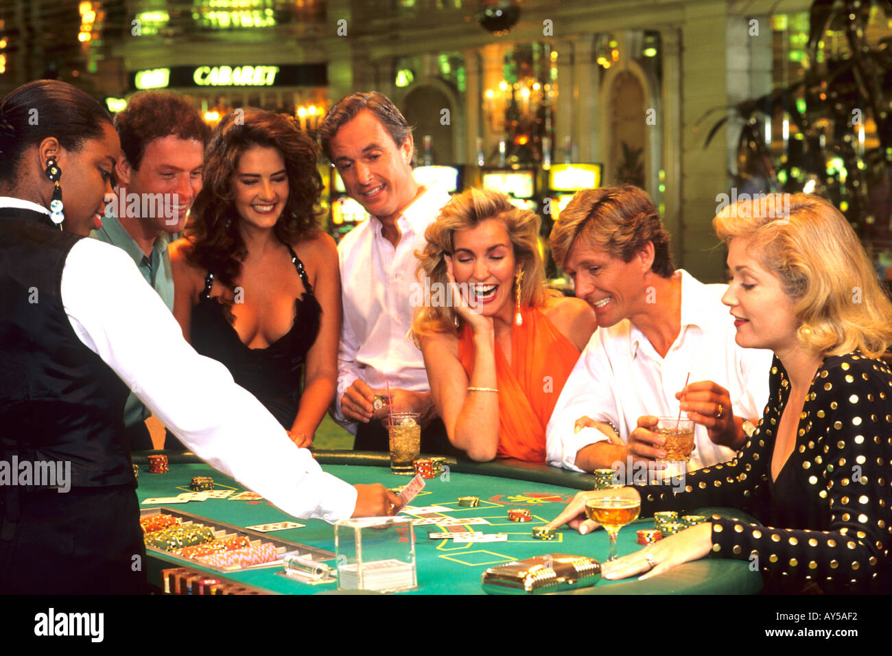Couples gambling in casino hi-res stock photography and images - Alamy