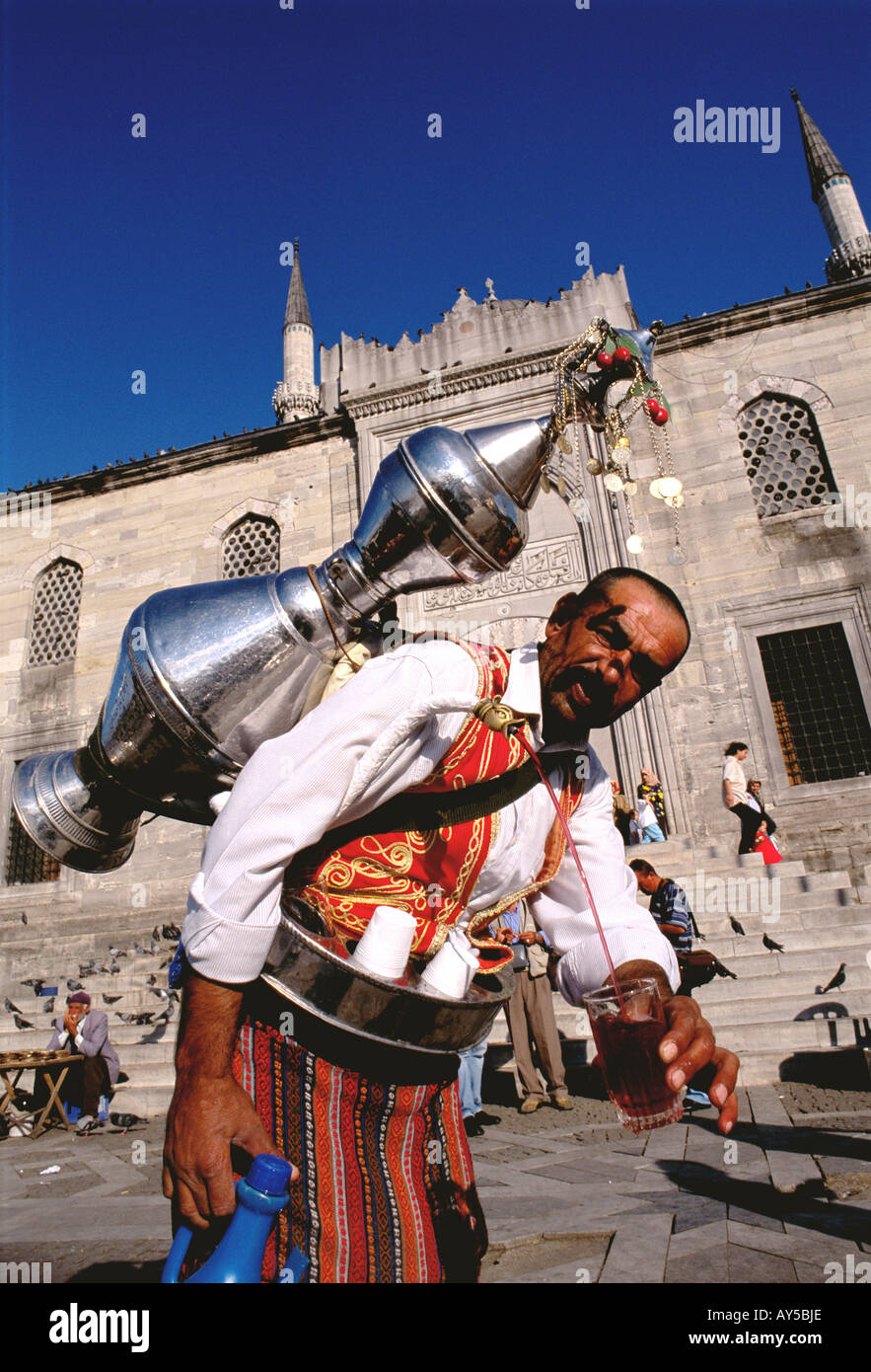 Turkey Istanbul Historic Center Eminônu Travelling Salesman Stock Photo ...