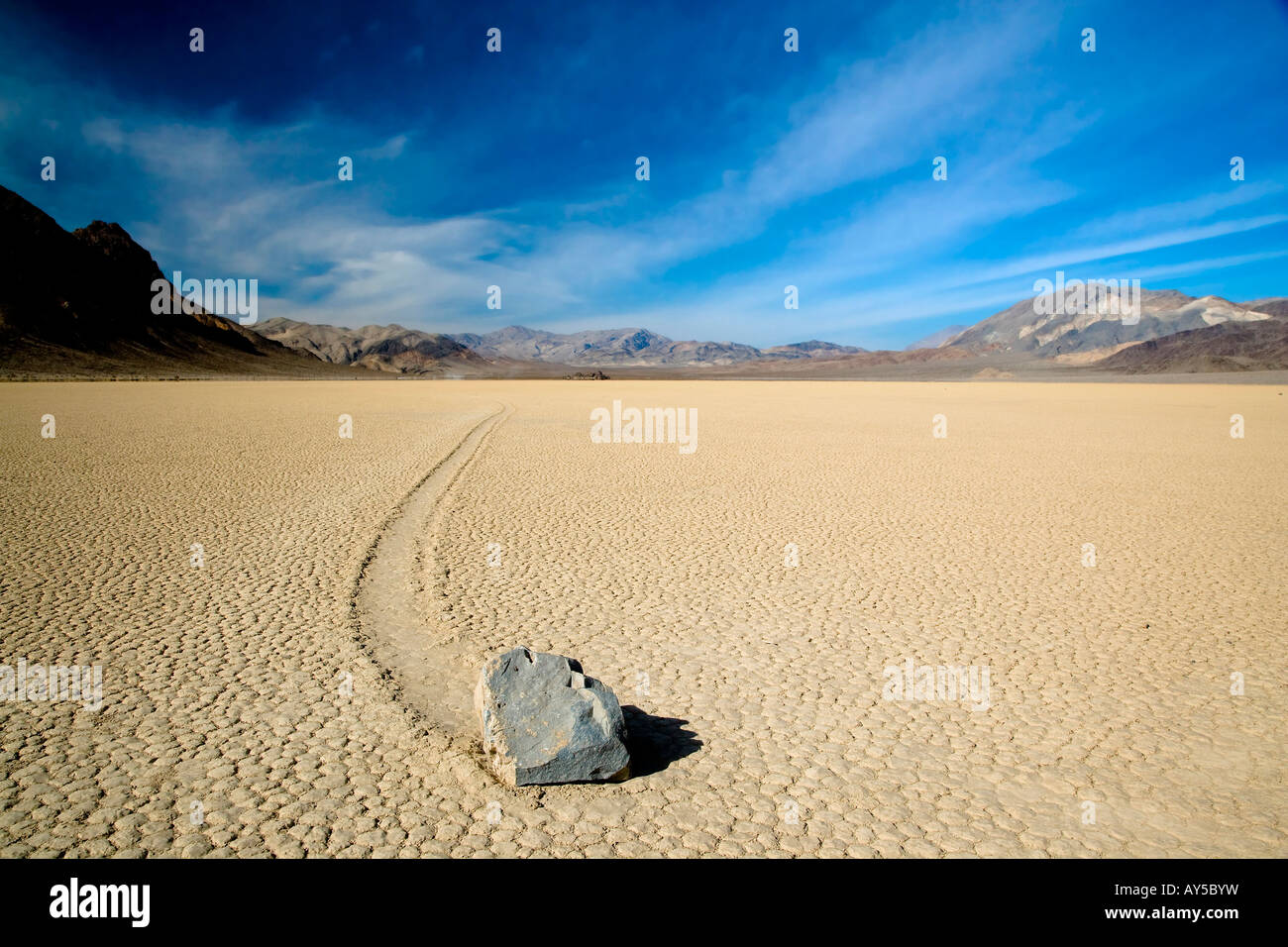 The Racetrack Playa Death Valley National Park California USA Stock ...