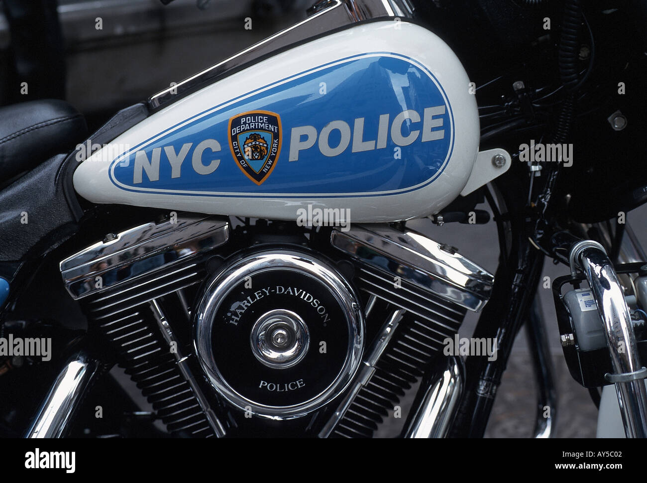 New york police harley davidson hi-res stock photography and images - Alamy